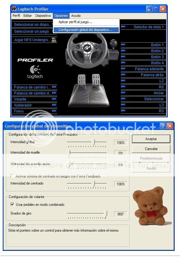 [volante] Logitech Profiler; driving force pro 900º; Configurarlo para ...