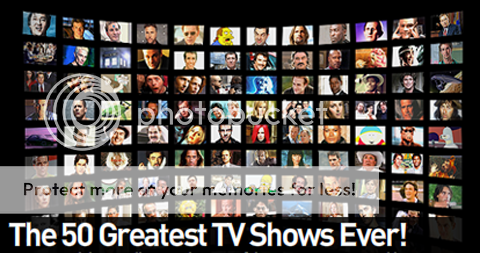 50 greatest shows ever made in the history of television. ever ...