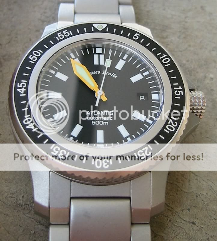 FS Jacques Etoile Atlantis - black with bracelet, 500m dive watch ...