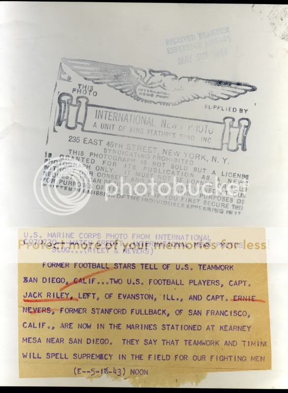 USMC Football/Baseball Players — Collectors Universe