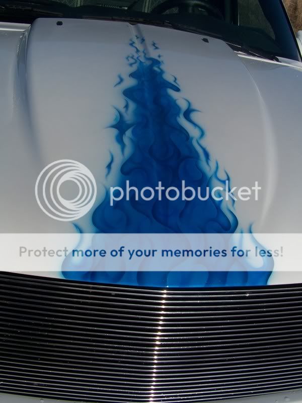 Should I put Candy Blue over Pearl White w/flames? | S-10 Forum