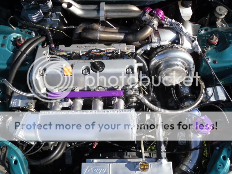 turbo, custom i/c and intake manifold, and piping | Honda / Acura K20a ...
